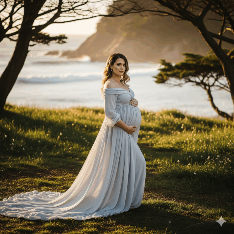 Capture the Glow: Find Your Dream Maternity Photoshoot Dress - Fabhooks